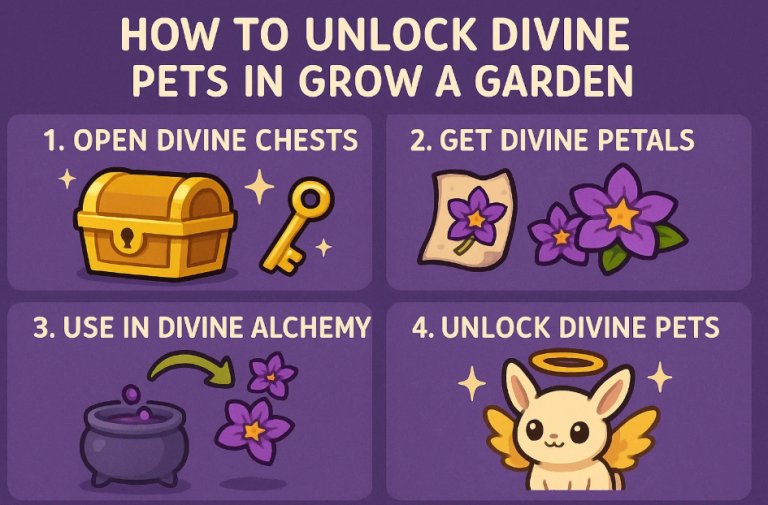 How to Unlock Divine Pets in Grow A Garden – Game4Leveling